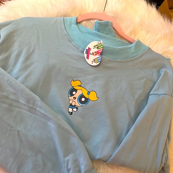 Cartoon Network | Tops | The Powerpuff Girls Bubbles Sweatshirt Small ...